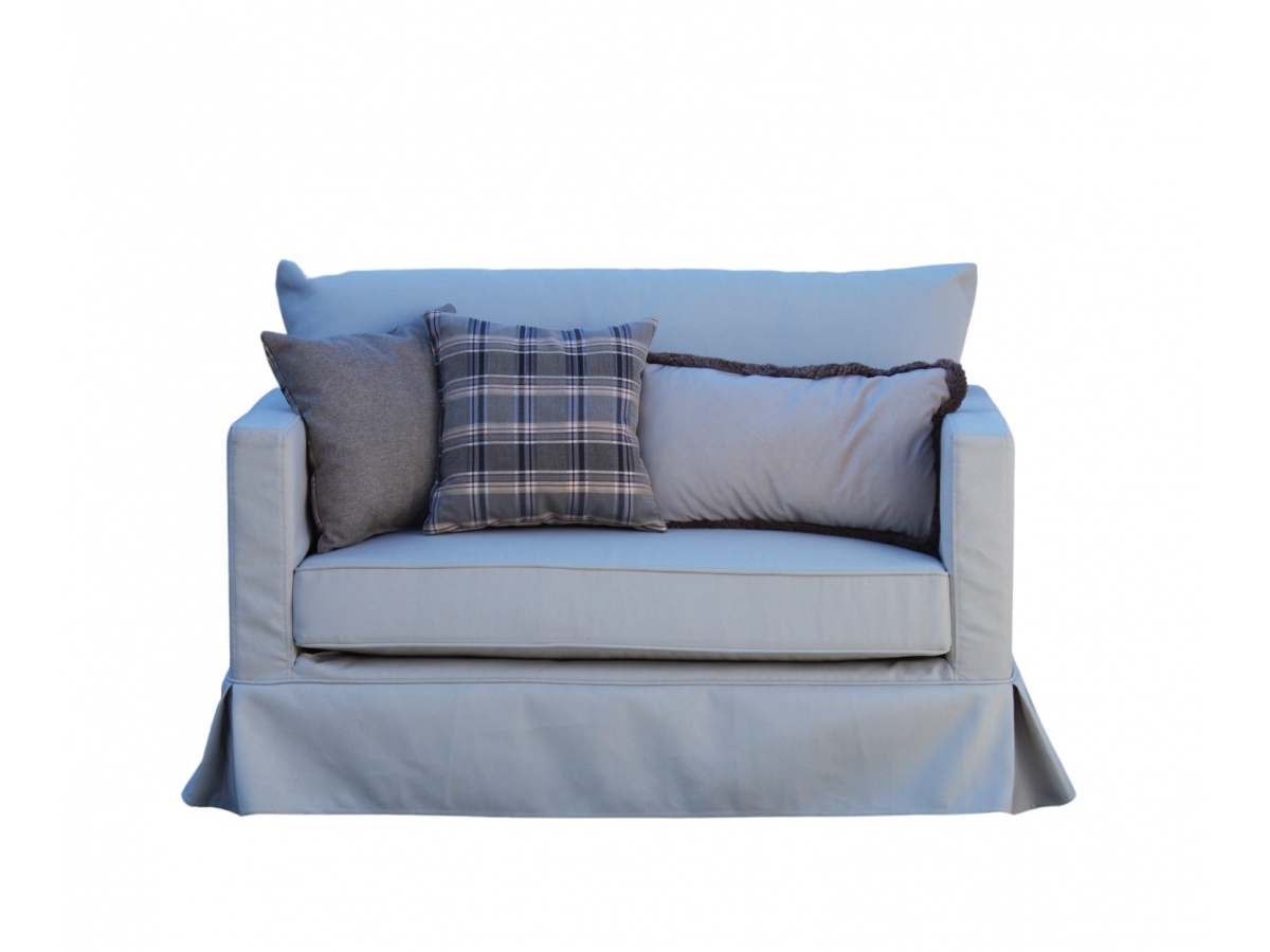 Sofa Vesper 135 cm ze ściąganym pokrowcem i funkcją spania